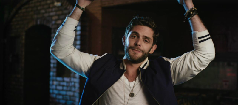 Watch Thomas Rhett Get Dumped Hard in 'Crash and Burn'